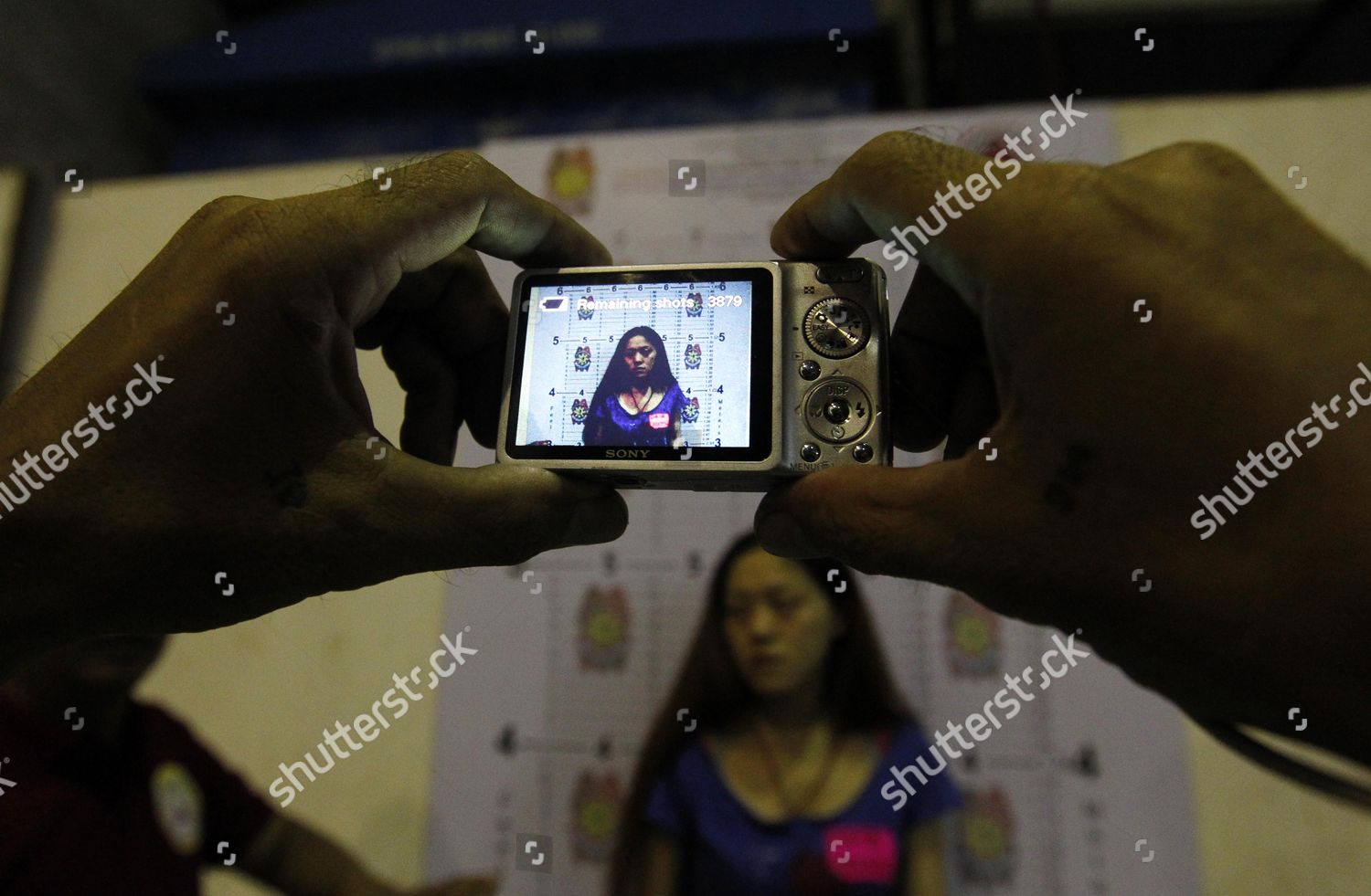 Filipino Policeman Takes Mug Shots Cybercrime Editorial Stock Photo ...