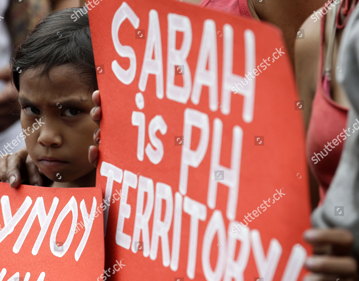 Filipino Protesters Display Their Placards Rally Editorial Stock Photo ...