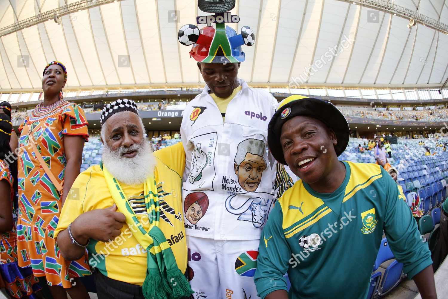 South African Fans Cheer Their Team Editorial Stock Photo - Stock Image ...