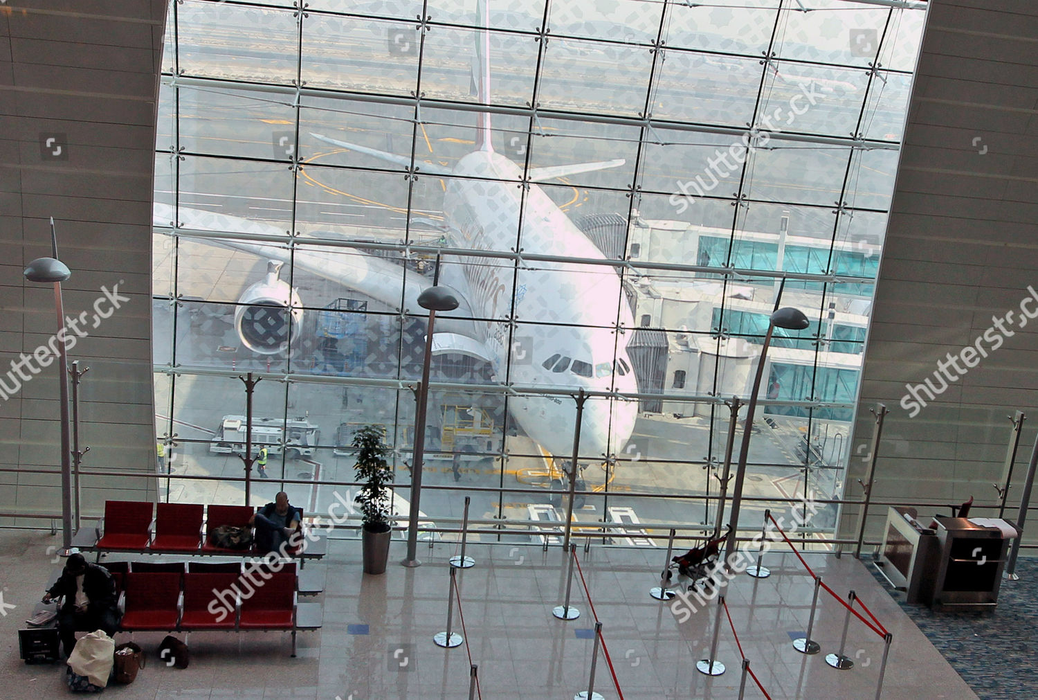 Emirates Airline Airbus A380 Parked Jet Editorial Stock Photo - Stock ...