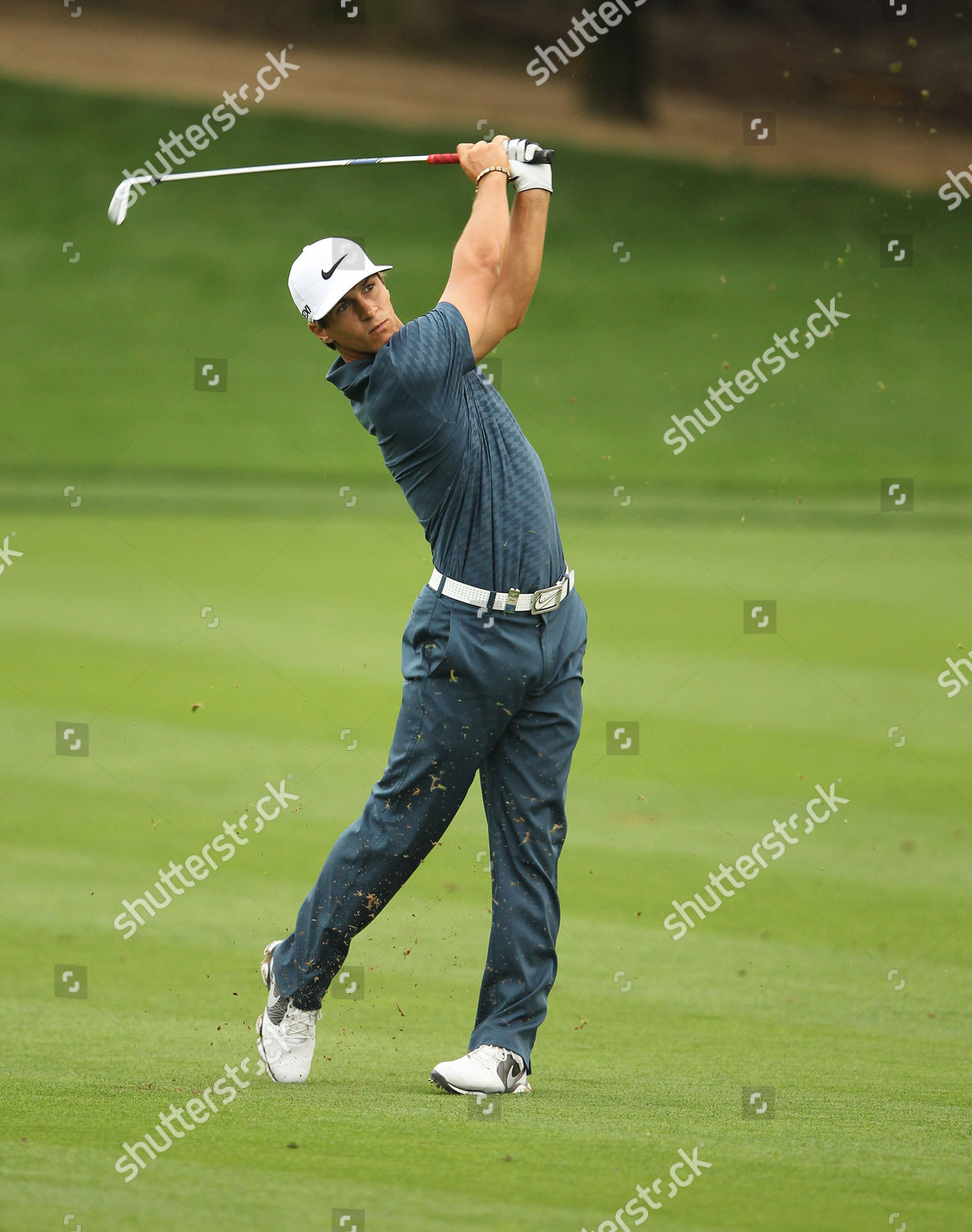 Danish Golfer Thorbjorn Olesen Action During Editorial Stock Photo ...