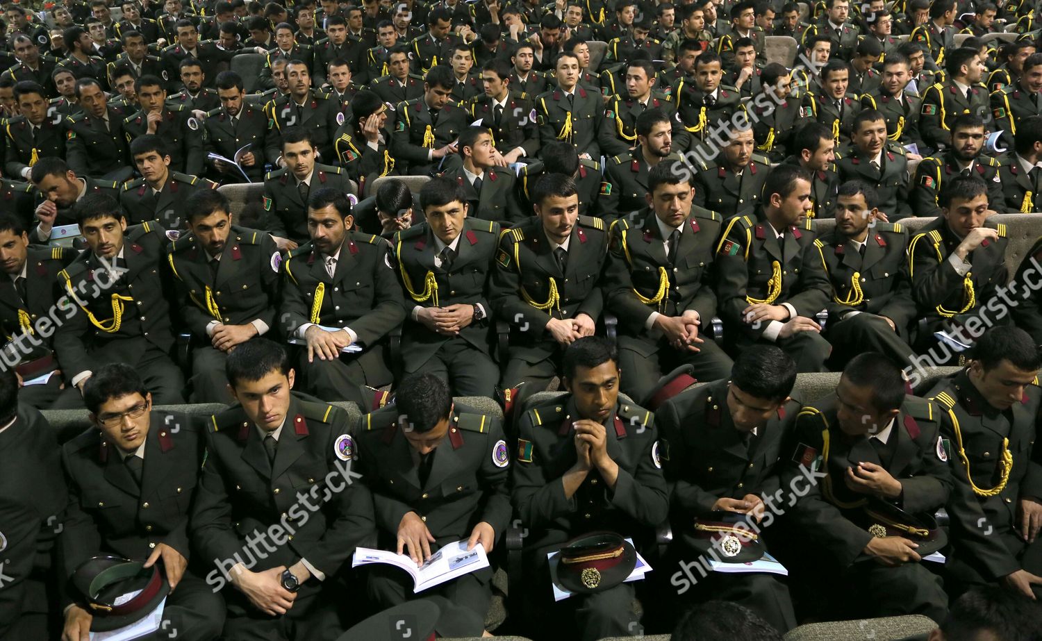 Afghan Army Soldiers Attend Their Graduation Editorial Stock Photo ...