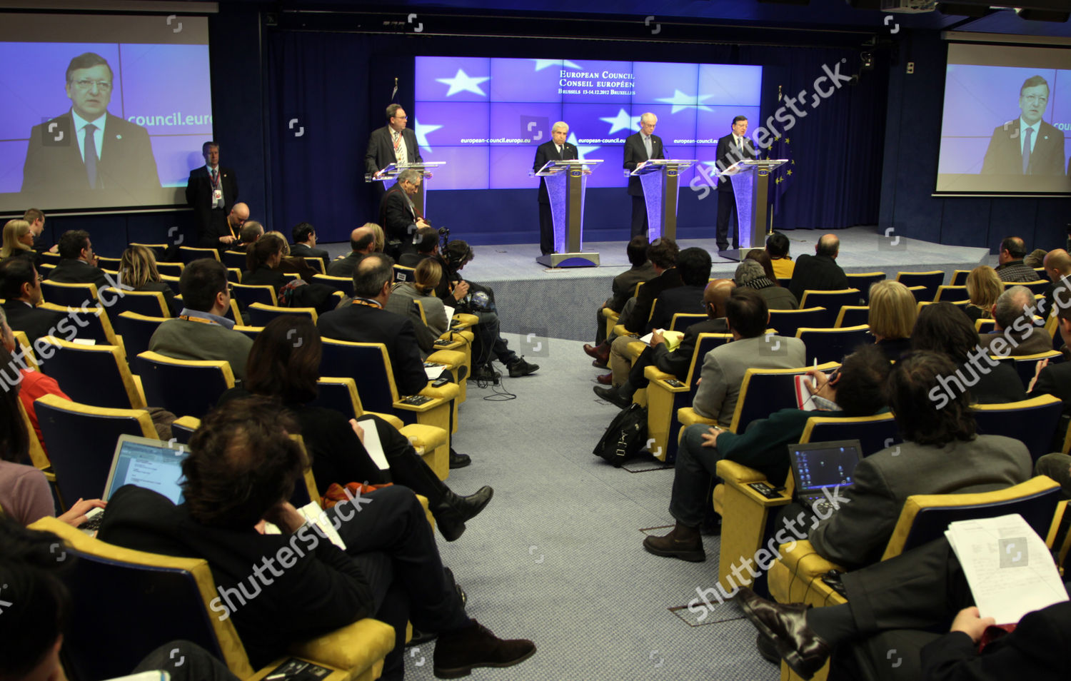 Lr On Stage President Cyprus Dimitris Editorial Stock Photo - Stock ...