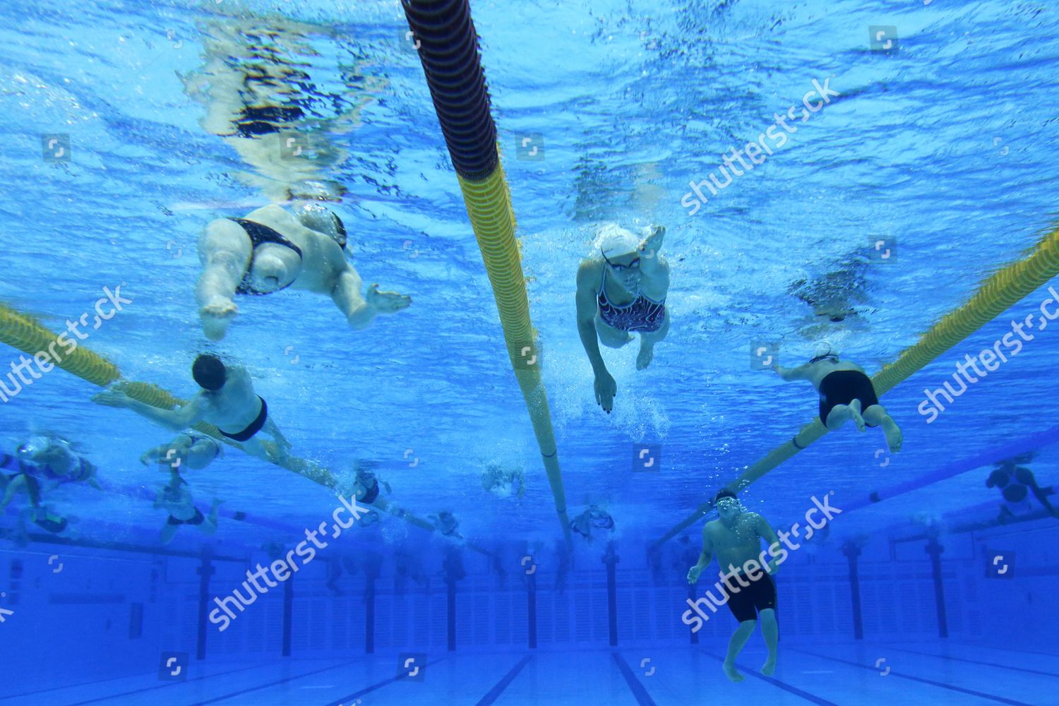 Athletes Train Aquatics Center During London Editorial Stock Photo ...