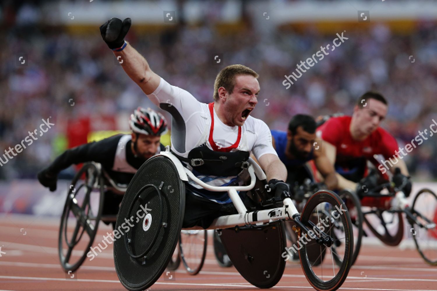 Mickey Bushell Great Britain Celebrates Winning Editorial Stock Photo ...