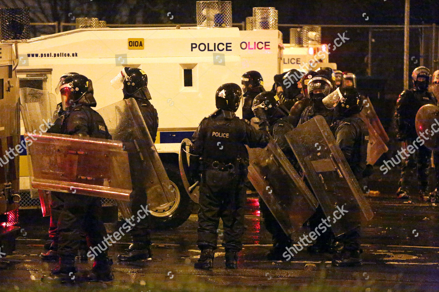 Police Service Northern Ireland Riot Police Editorial Stock Photo ...