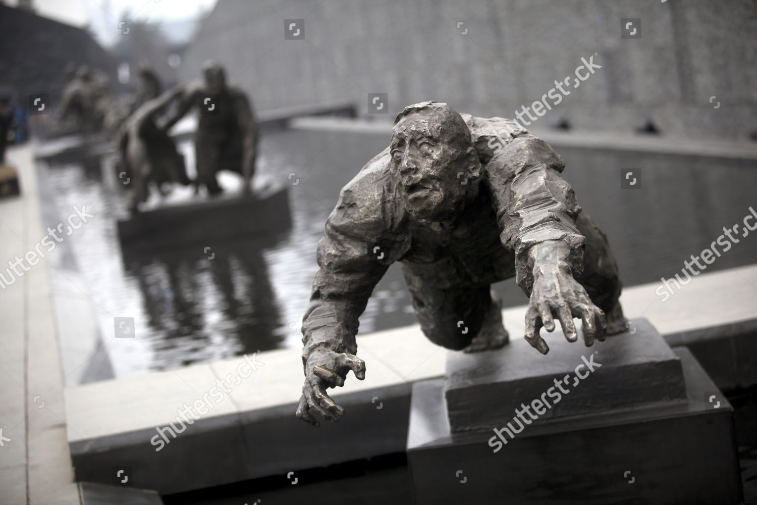 Sculptures Portraying Scenes Horror Seen Entrance Editorial Stock Photo ...