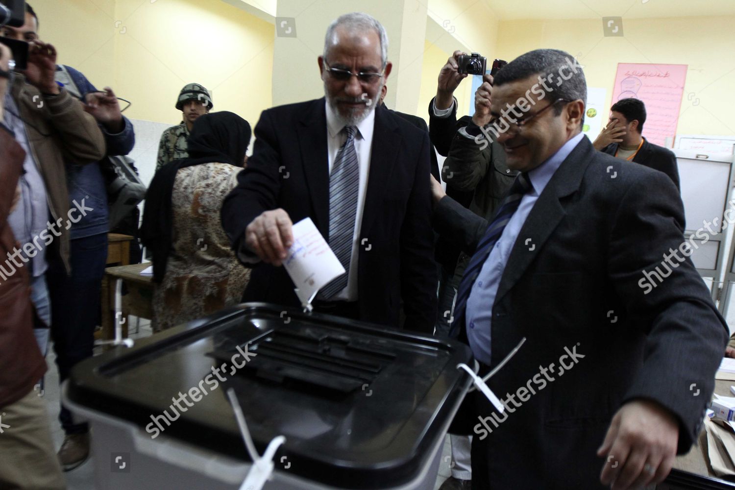 Muslim Brotherhood Supreme Guide Mohammed Badie Editorial Stock Photo ...