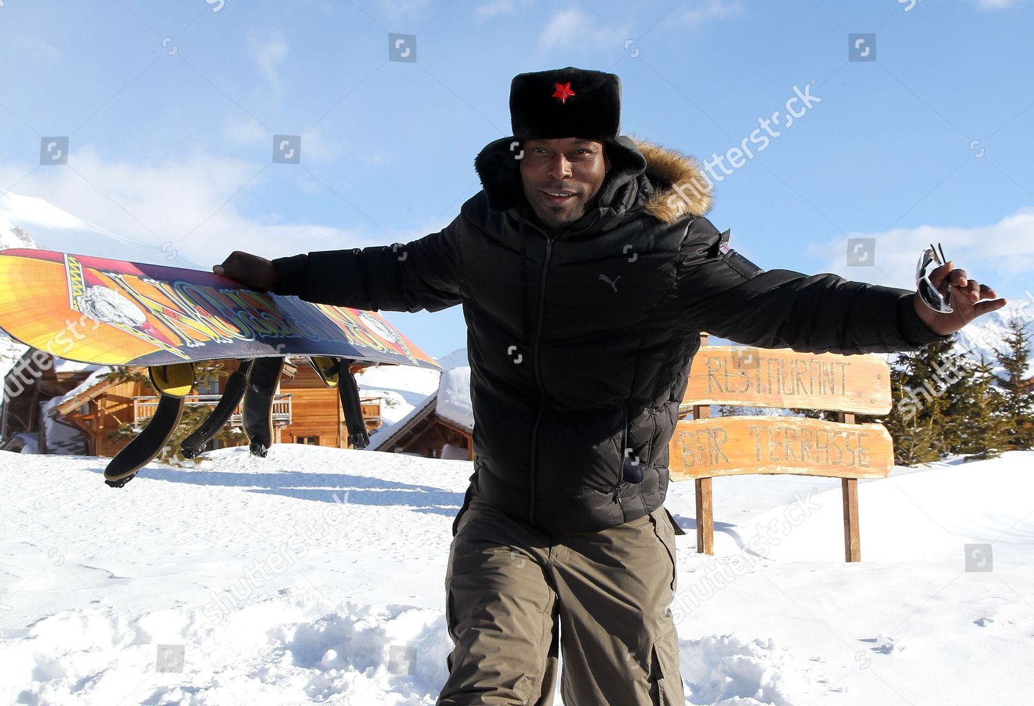 Haitian Actor Jimmy Jeanlouis Poses During Editorial Stock Photo ...