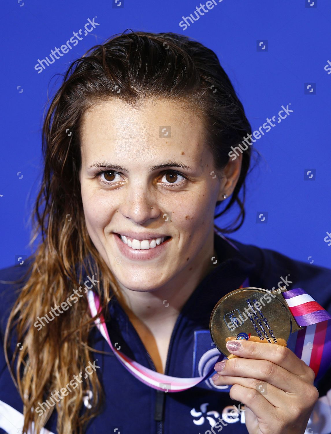 Laure Manaudou France Poses Her Gold Editorial Stock Photo - Stock ...