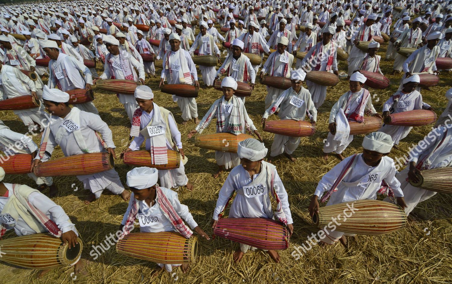 Assamese Artists Wearing Identical Traditional Attire Editorial Stock ...