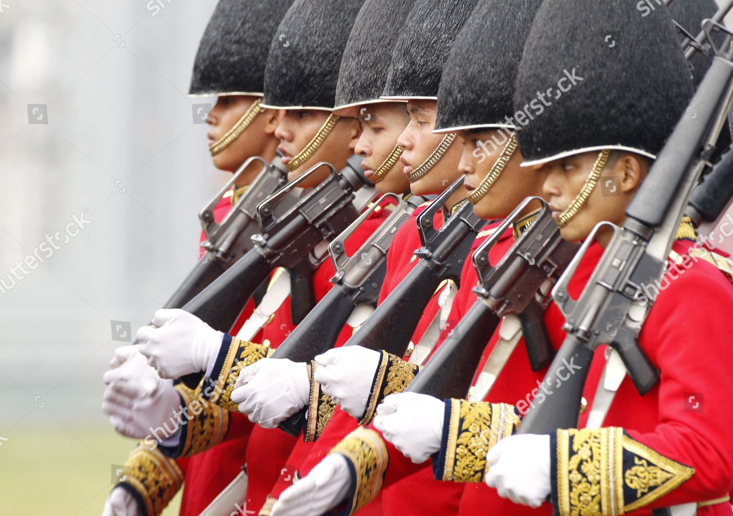 Thai Royal Guards Honor Parade Salute Editorial Stock Photo - Stock ...