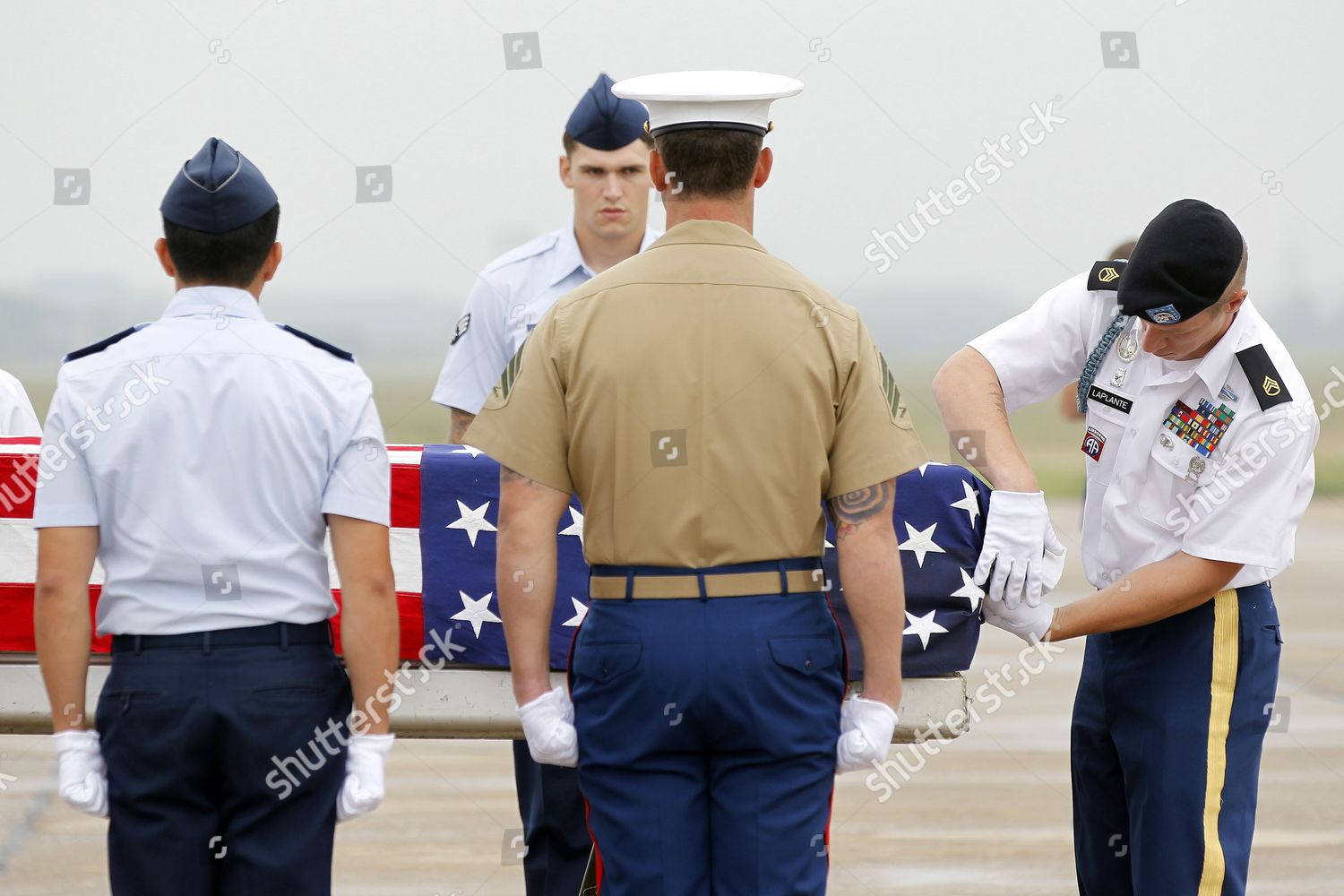 Us Military Honor Guard Adjusts American Editorial Stock Photo - Stock ...