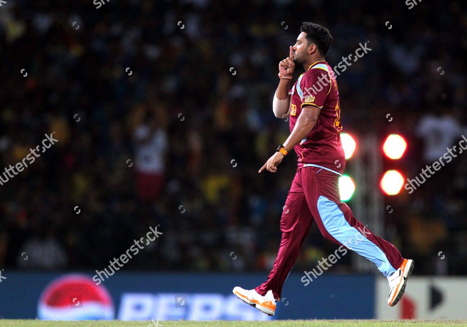 WEST INDIES BOWLER RAVI RAMPAUL CELEBRATES Editorial Stock Photo ...