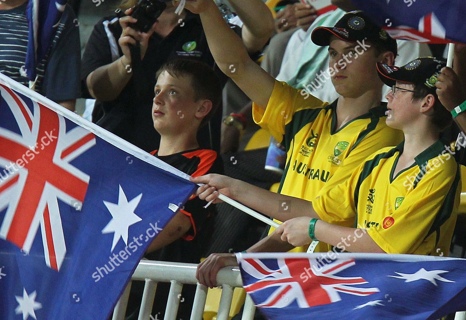 Australian Cricket Fans Cheer Their Team Editorial Stock Photo - Stock ...