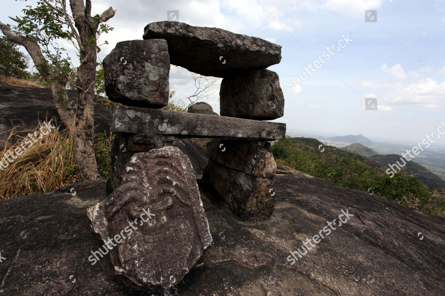 Ancient Altar Granite Slabs Used Religious Editorial Stock Photo ...