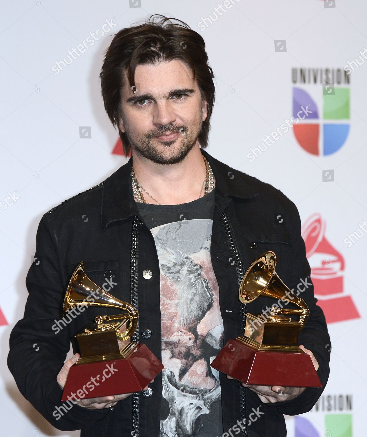 Colombian Singer Juanes Holds His Awards Editorial Stock Photo - Stock ...