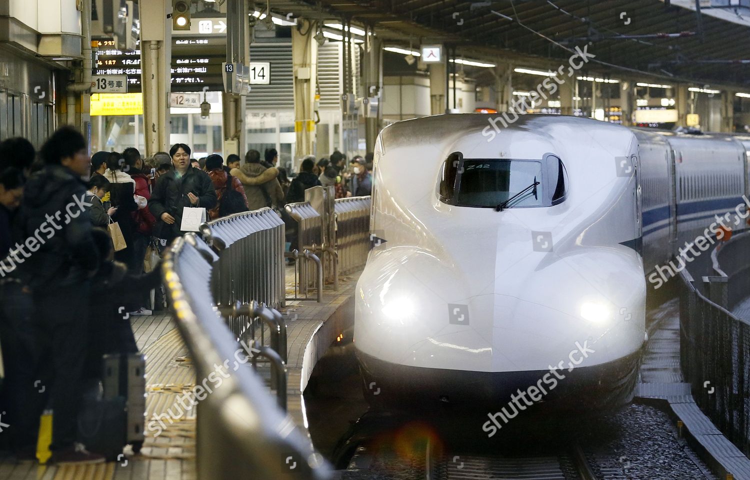N700 Shinkansen Bullet Train Carrying Travelers Editorial Stock Photo ...