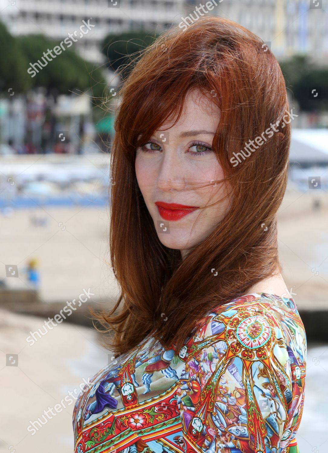 Italian Actress Gabriella Pession Poses During Editorial Stock Photo ...