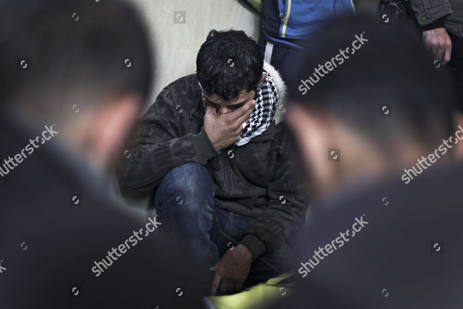 Palestinian Man Crying Next Body Anwar Editorial Stock Photo - Stock ...