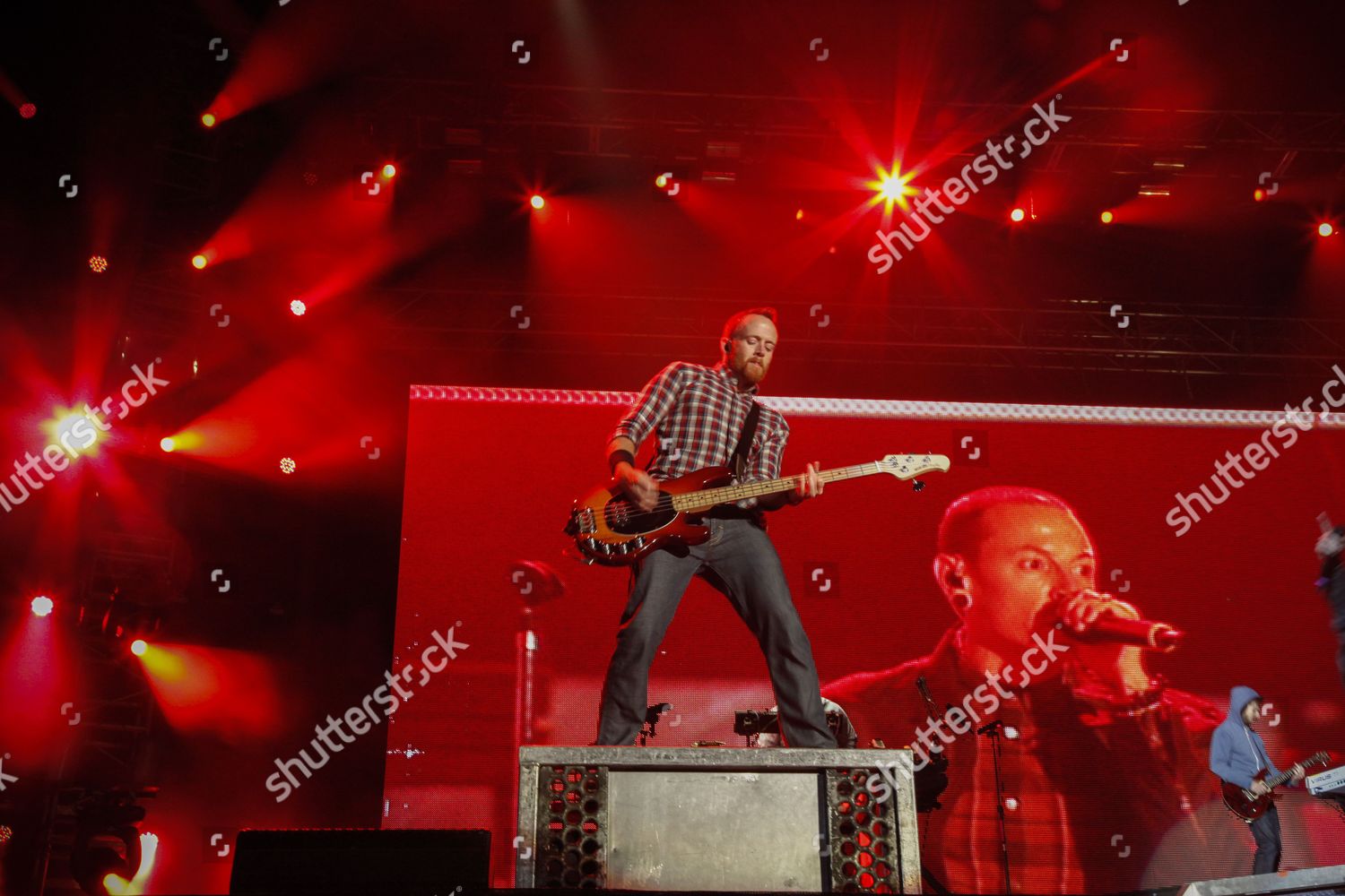 Linkin Parks Bass Guitarist Dave Farrell Editorial Stock Photo - Stock ...