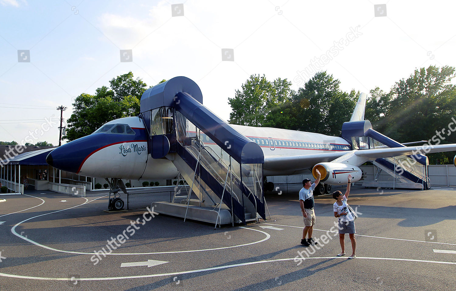 Elvis Fans Tour Lisa Marie Airplane Editorial Stock Photo - Stock Image ...