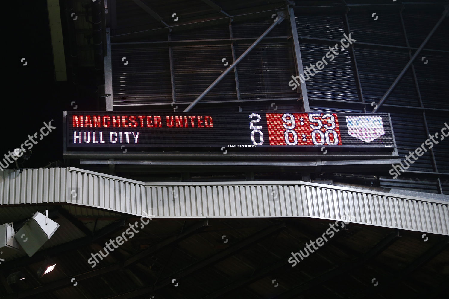 General View Scoreboard After Efl Cup Editorial Stock Photo - Stock ...