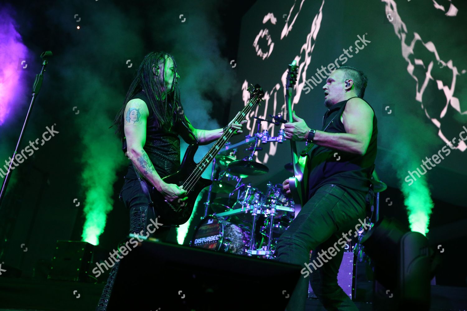 Disturbed John Moyer Dan Donegan Editorial Stock Photo - Stock Image ...