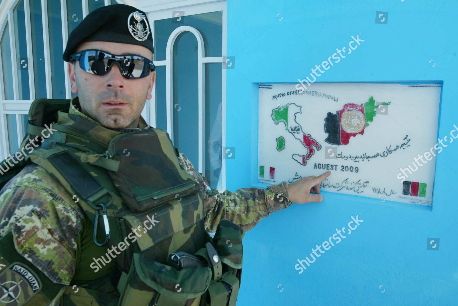 Italian Soldier Natos International Security Assistance Editorial Stock ...