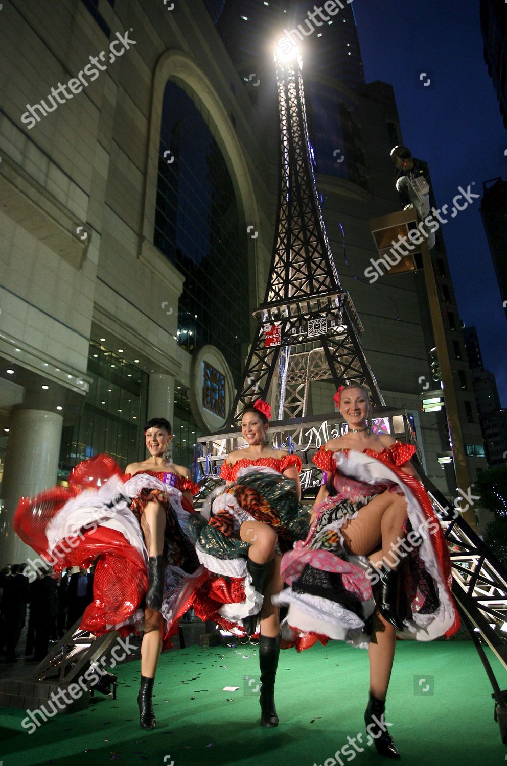 Dancers Perform Cancan Dance Front Eight Editorial Stock Photo - Stock ...