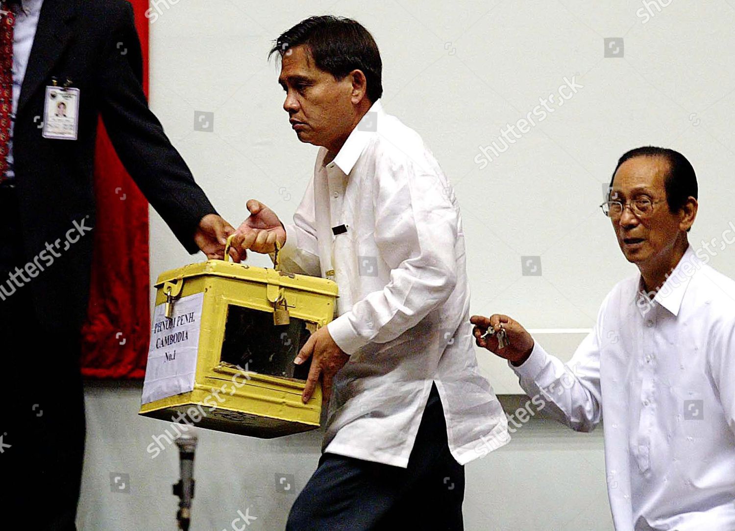Filipino Workers Carry Ballot Box Ballot Editorial Stock Photo - Stock ...