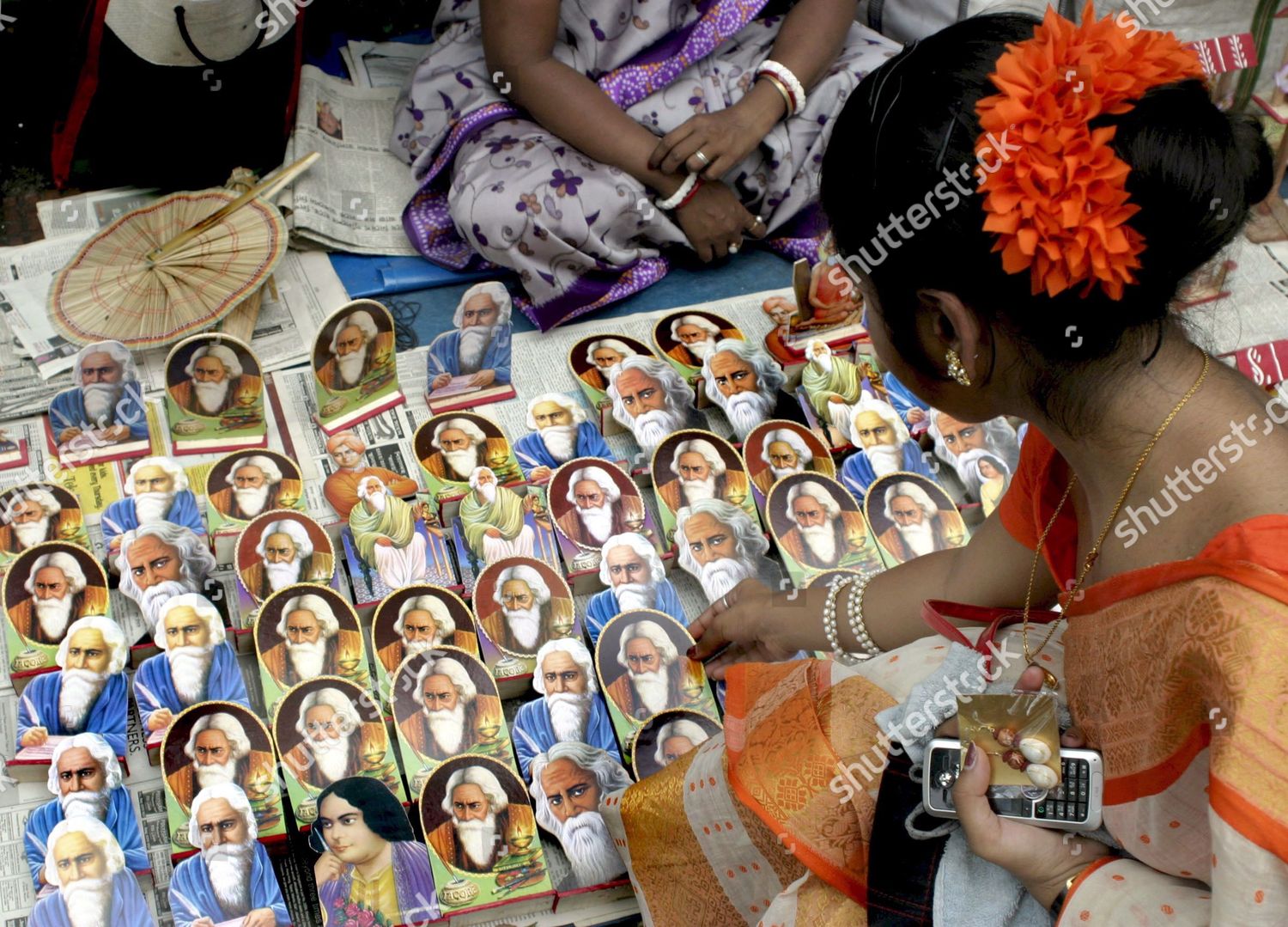 Indian Woman Buys Memento Indian Poet Editorial Stock Photo - Stock ...