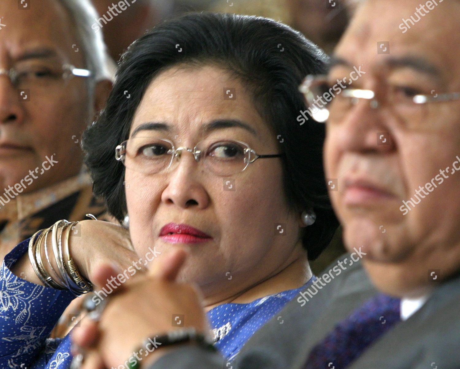 Indonesian President Megawati Sukarnoputri L Looks Editorial Stock ...