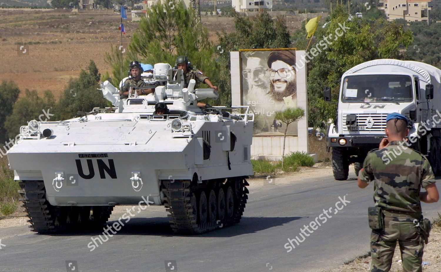 French U N Peacekeepers Armoured Vehicles Editorial Stock Photo - Stock ...