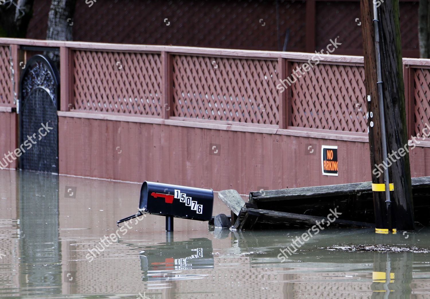 Mailbox Front Home Along Flooded Section Editorial Stock Photo - Stock ...