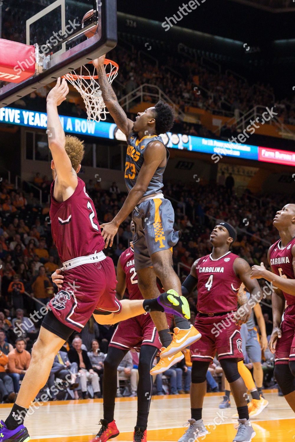 Jordan Bowden 23 Tennessee Volunteers Shoots Editorial Stock Photo ...