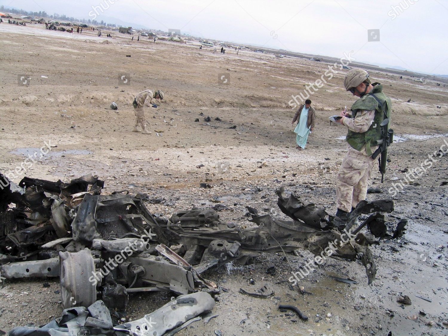 Two Canadian Isaf Soldiers One Afghan Editorial Stock Photo - Stock ...