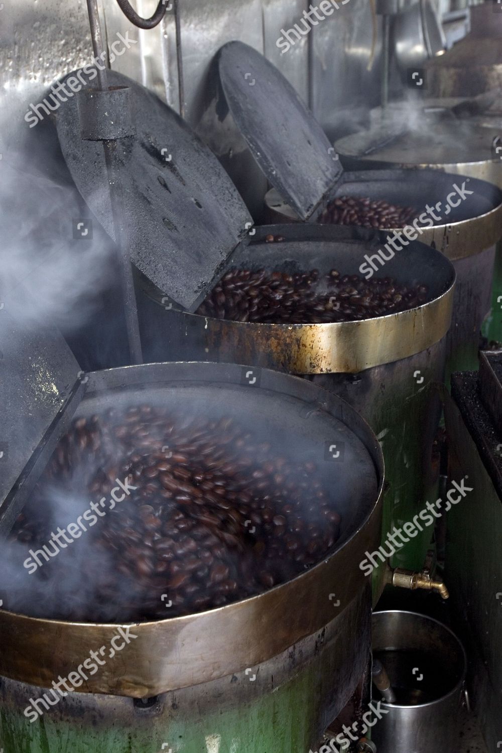 Chestnuts Roasting Container Roasted Chestnut Stall Editorial Stock ...