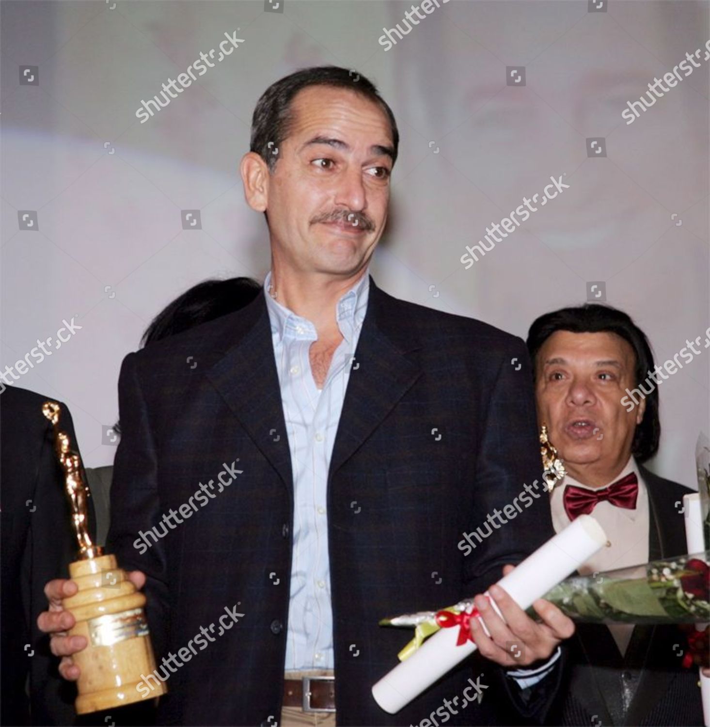 Egyptian Actor Hesham Selim Poses Award Editorial Stock Photo - Stock ...