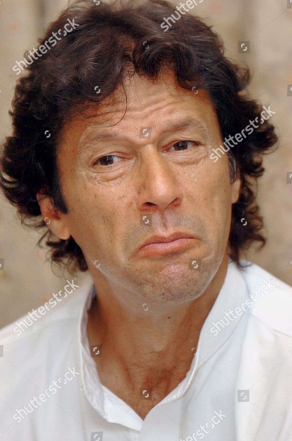 Former Pakistani Cricketer Chief Pakistan Tehrikeinsaf Editorial Stock ...