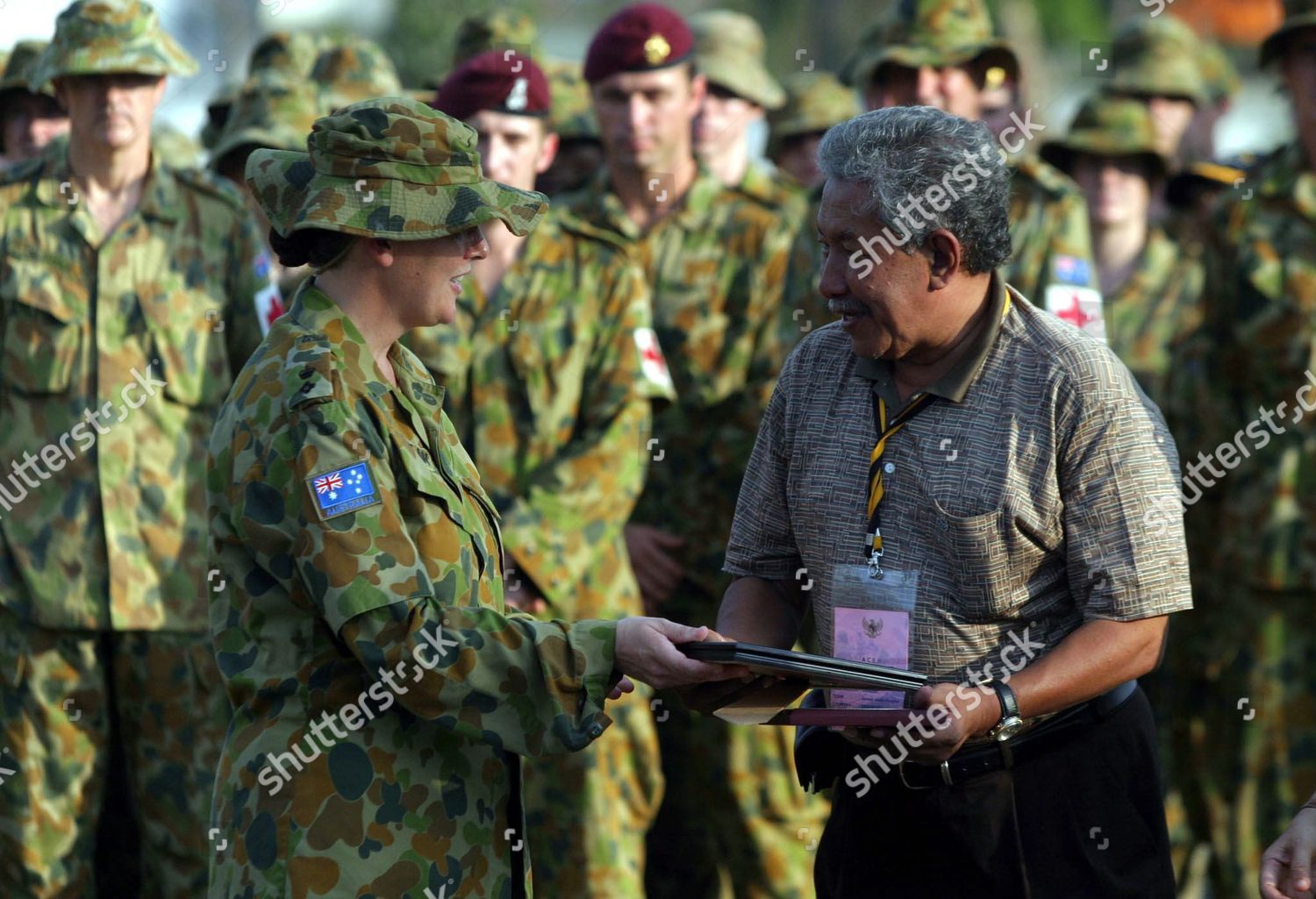 Australian Commander Offier Georgeina Whelan Delivers Editorial Stock ...