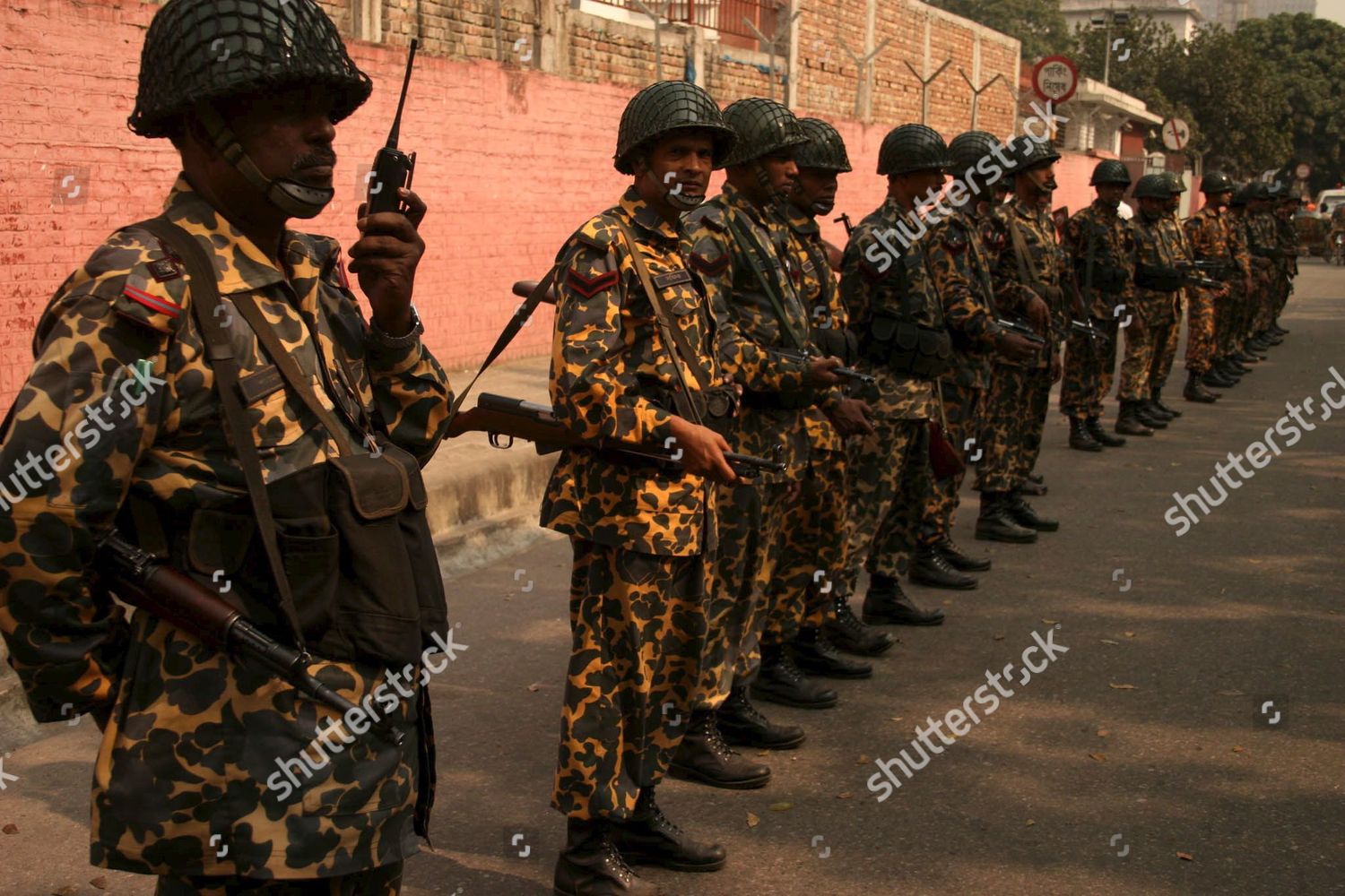 Bangladesh Rifles Bdr Security Officials Stand Editorial Stock Photo ...
