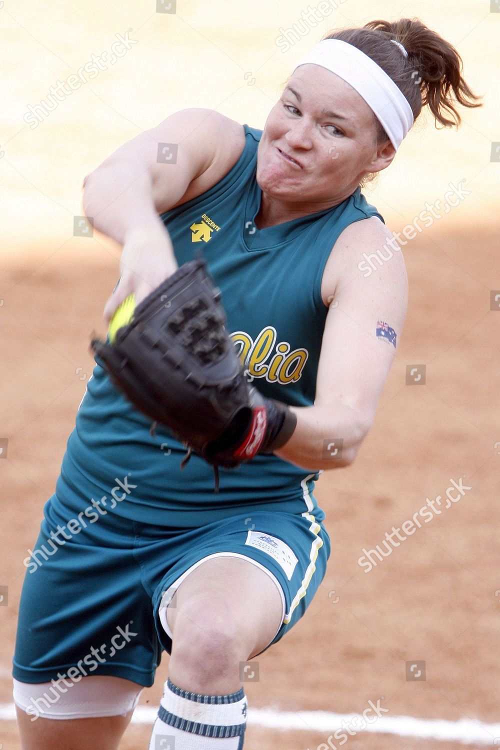 Australias Pitcher Melanie Roche Delivers Fast Editorial Stock Photo ...