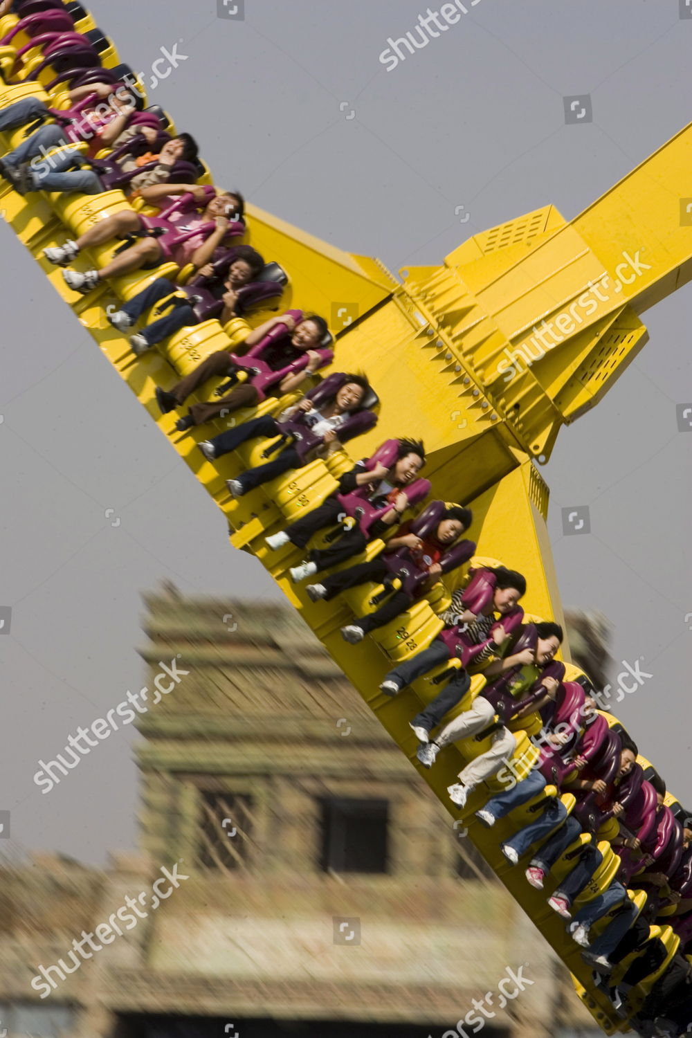 Visitors Happy Valley Amusement Park Beijing Editorial Stock Photo ...