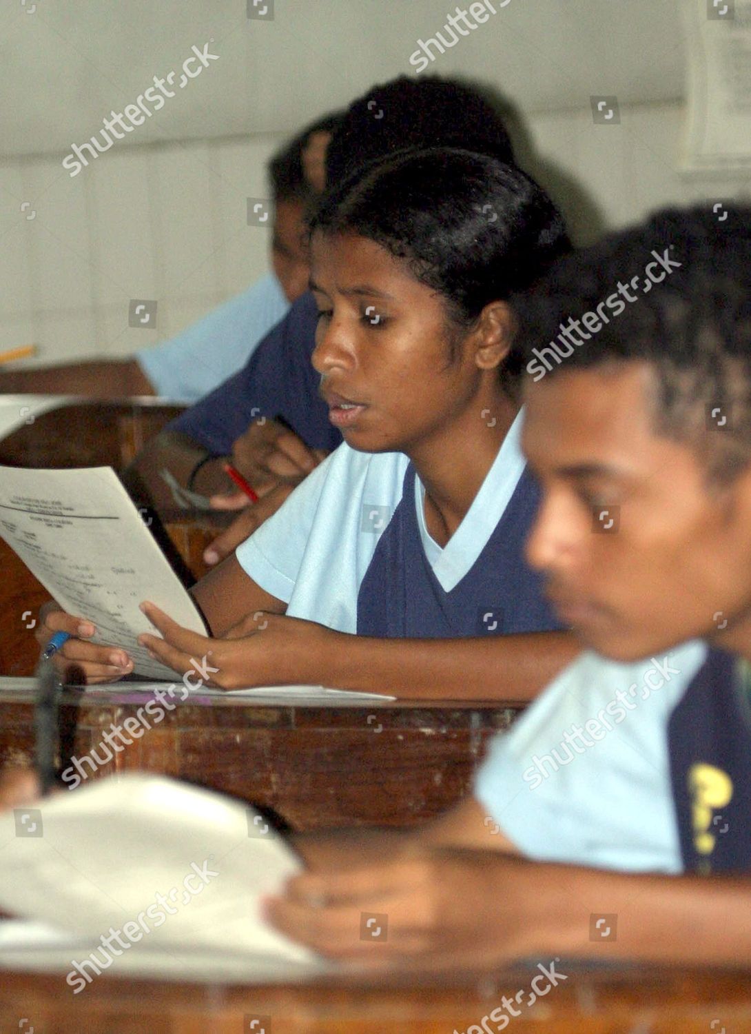 East Timorese Students Sit On Their Editorial Stock Photo - Stock Image ...