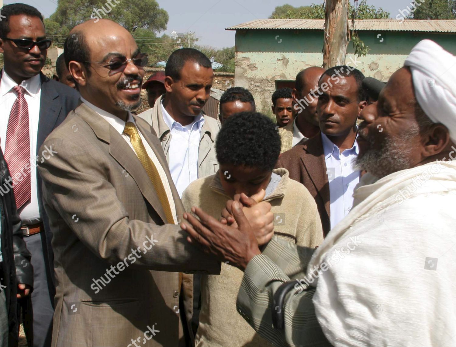 Ethiopias Prime Minister Meles Zenawi L Editorial Stock Photo - Stock ...