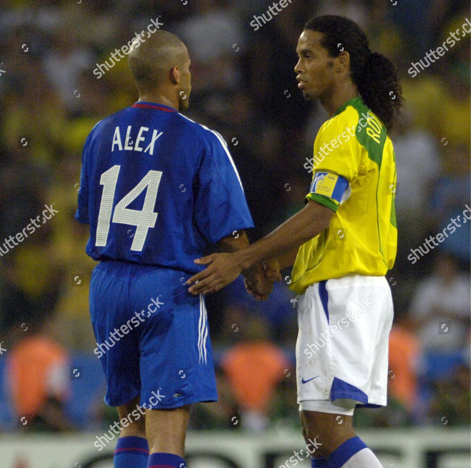 Ronaldinho R Shakes Hands End Match Editorial Stock Photo - Stock Image ...