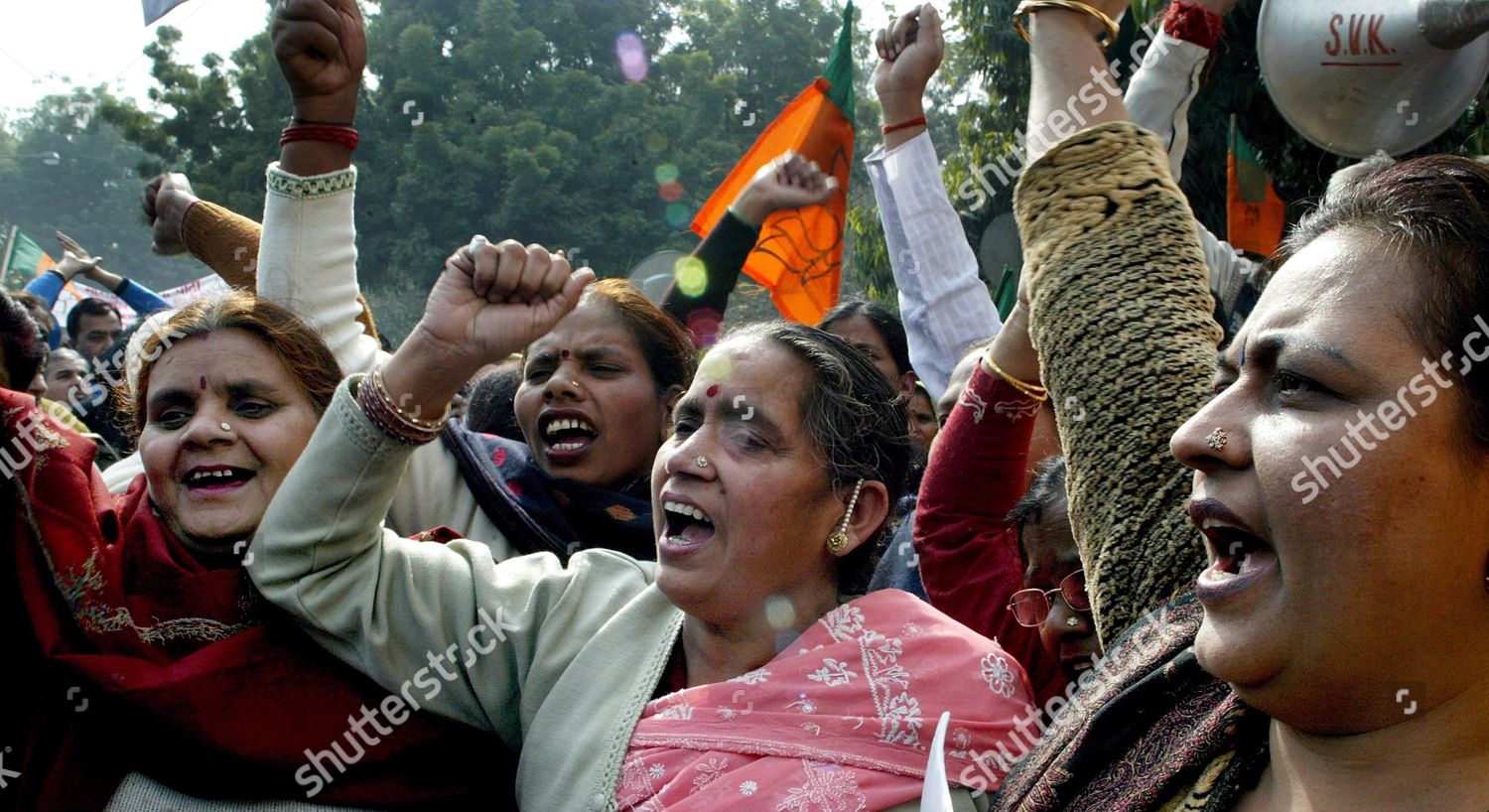 Bhartiya Janata Party Bjp Activist Shout Editorial Stock Photo - Stock ...