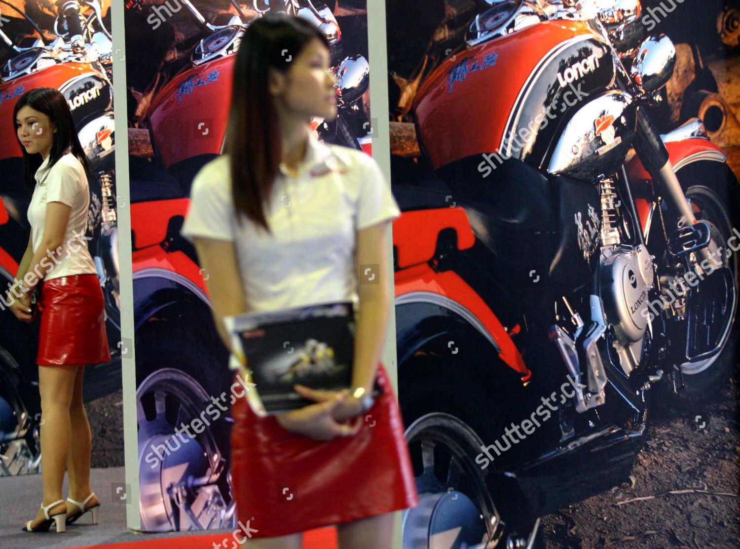 Two Indonesian Sales Promotion Girls Pose Editorial Stock Photo - Stock ...