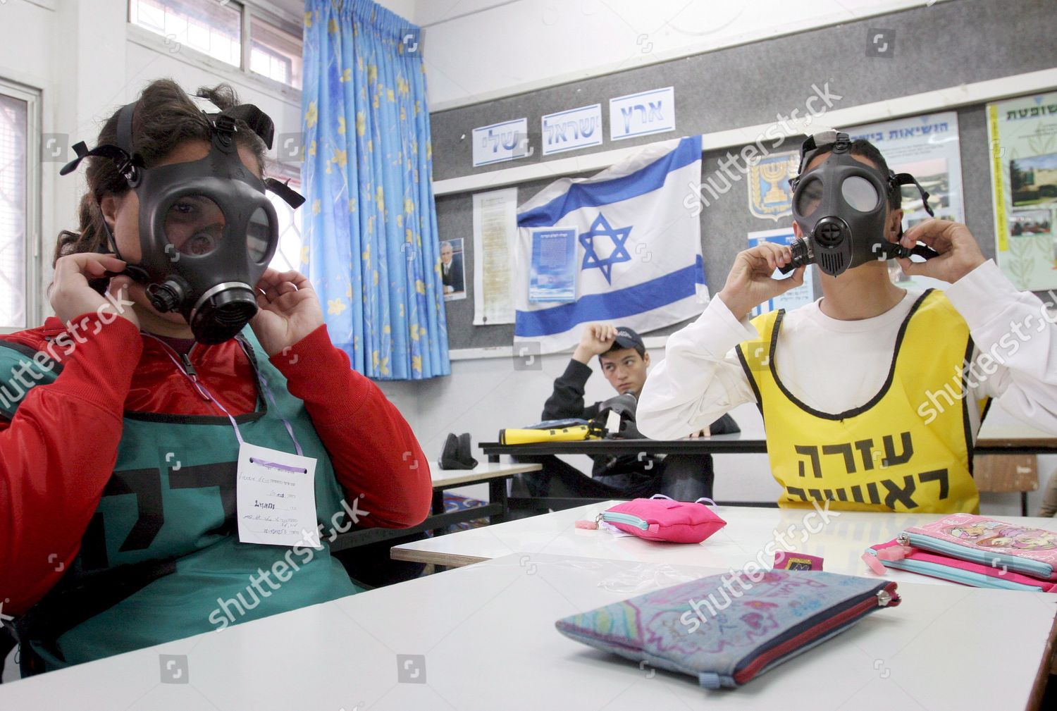 Israeli School Children Try On Their Editorial Stock Photo - Stock ...
